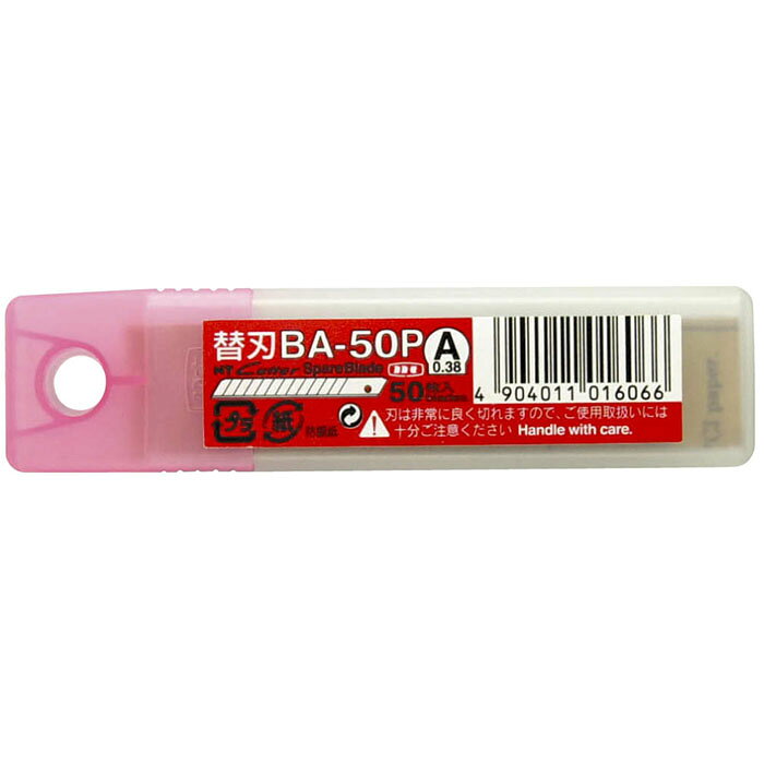 特徴小型A刃(刃厚0.38mm)。50枚入。仕様適合本体/適合替刃：FA-120P、iA-120P、iA-200SP、S-202P、S-203P、K-200、K-200RP、eA-300、iA-300RP、A-250RP、A-300、A-3...