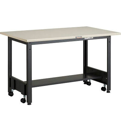 【仕様】●均等荷重(kg)：500●間口×奥行×高さ(mm)：1200×600×740●天板材質：スチール●組立式●移動時荷重：50kg●キャスター降下時の高さ：761mm●アジャスターねじサイズ：M16×2.0●アジャスター調整範囲：20...