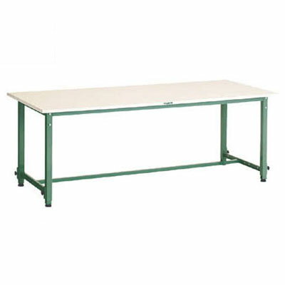 【仕様】●均等荷重(kg)：150●間口×奥行×高さ(mm)：1800×900×650～950●天板材質：ポリ化粧●組立式●昇降方式：金具調整式●昇降ピッチ：50mm●アジャスターねじサイズ：M16×2.0●アジャスター調整範囲：20mm●...