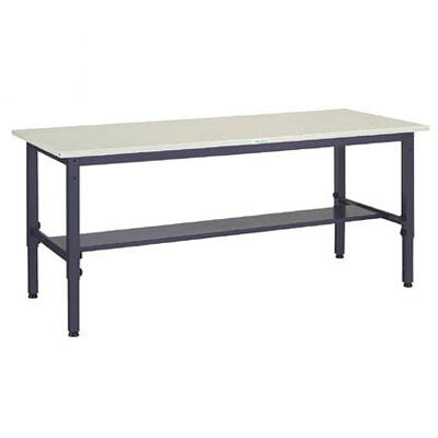 仕様均等荷重(kg)：250間口×奥行×高さ(mm)：1500×900×700～910天板材質：スチール組立式昇降方式：ねじ調整方式昇降ピッチ：35mmアジャスターねじサイズ：M16×2.0アジャスター調整範囲：20mm組立目安：2人40分...