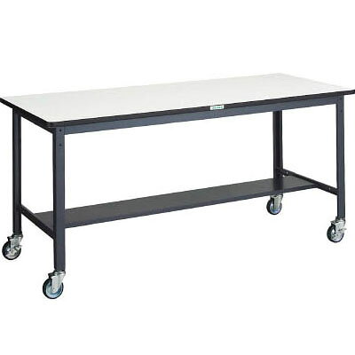 仕様均等荷重(kg)：250間口×奥行×高さ(mm)：1800×750×845天板材質：リノリューム組立式キャスター取り付けねじサイズ：M16×2.0100mm 自在車 2個 ・ 100mm 自在車(ストッパー付き) 2個座り作業用質量：5...