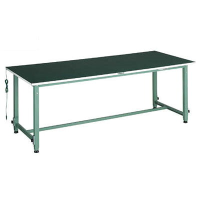 仕様均等荷重(kg)：150間口×奥行×高さ(mm)：900×750×652～952天板材質：ポリ化粧組立式アジャスターねじサイズ：M16×2.0表面抵抗値：2×10[[の6乗]]Ωアース線長さ：3mアジャスター調整範囲：20mm昇降方式：...