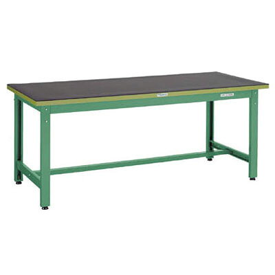 仕様均等荷重(kg)：800間口×奥行×高さ(mm)：1800×750×745天板材質：ダップ樹脂組立式アジャスターねじサイズ：M16×2.05mm厚ゴムマット張りアジャスター調整範囲：20mm組立目安：2人40分質量：66.5kg特徴六角...