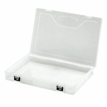微細な収納スペースを実現！家庭で、職場で…。プロ使用、小物収納ボックス。【仕様】●フリータイプ●サイズ(L)×(W)×(H)：300×206×39mm●カラー：クリア【アイコン説明】・コーポリマー当社、独自の材料配合により通常のポリブロピレ...