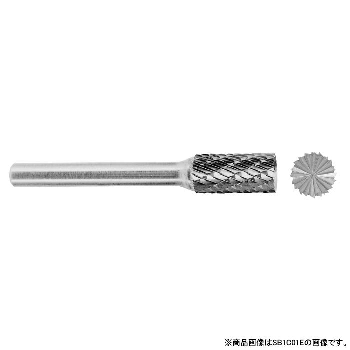 特徴スーパーツール独自開発の刃形状により、高速回転使用時にバーが不用意に被切削物に喰いこんでしまうことがないため、滑らかに加工でき能力アップに貢献します。※作業時は必ず安全帽、安全メガネ等の保護具をご着用ください。仕様シャンク径：径6mm刃...
