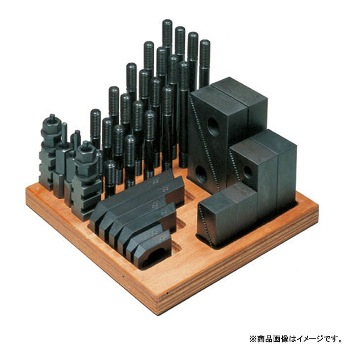 特徴加工物の取り付け時間が短縮可能。加工物の取り付けに補助材料は不要です。仕様セット内容：スタッドボルト・M18/適合T溝寸法・22mm/Tスタットセット・2218TS/ステップクランプ・40S34、60S34、80S34/ステップブロック...