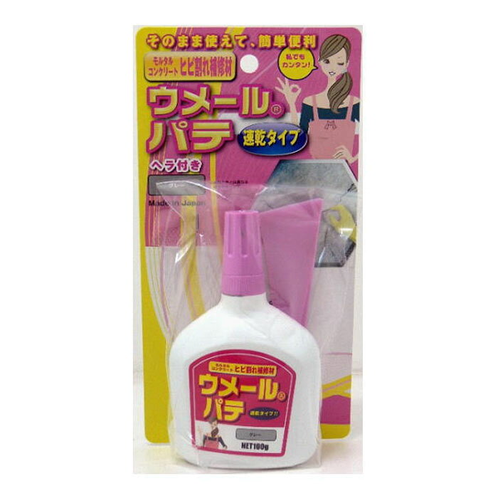 特徴チューブ式なので作業性が良好です。すぐに使えるペーストタイプ。ヘラ付き。用途コンクリートのひび割れ補修仕様サイズ：100×200×40mm重量：100gメーカーからの取寄せ商品のため、お客様都合によるご注文後のキャンセル、返品、交換はで...