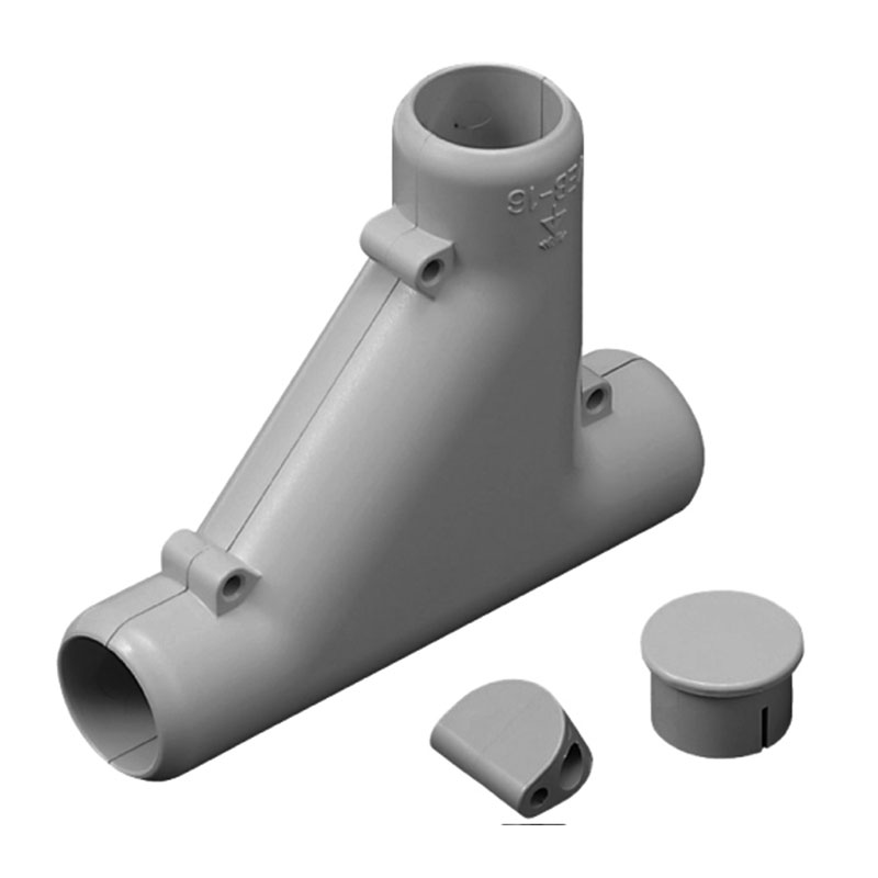 光ファイバーケーブルや通信線等の分岐配管に最適！衝撃に強い特長高耐候性耐衝撃性VE管を分岐配管する場合に使用します。ケーブルの曲げが大きく取れる為、光ファイバーケーブルや通信線等の分岐配管に最適です。仕様色：グレーガイドチップ・キャップ適合...