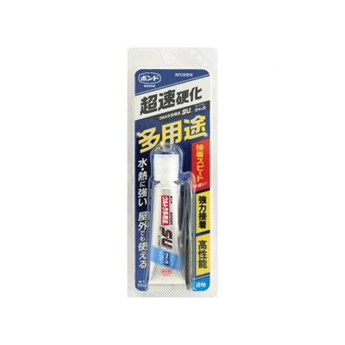特徴接着スピードが速い。水・熱・衝撃に強い。屋外でも使える。無溶剤で環境に優しい。用途屋内、屋外、凹凸面、水回りでの接着と補修に。(おもちゃ、バッグ、靴、家具、家電製品、手芸、工作)仕様耐熱温度：-30～120℃(当社試験データ)カラー：ク...