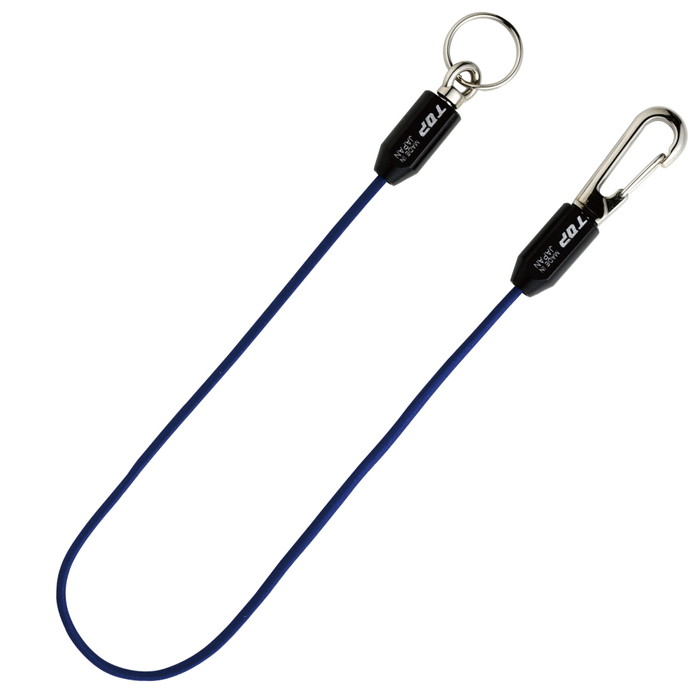 スリムでかさばらない!普段使いから軽量工具まで 小物や工具の紛失・落下防止に・360°回転 ジョイント部が回転し、コードがよじれずにからまりません・落下時の衝撃1/3（ワイヤー入りコード比）、ゴム製のコードが衝撃を吸収します・カラーバリエー...