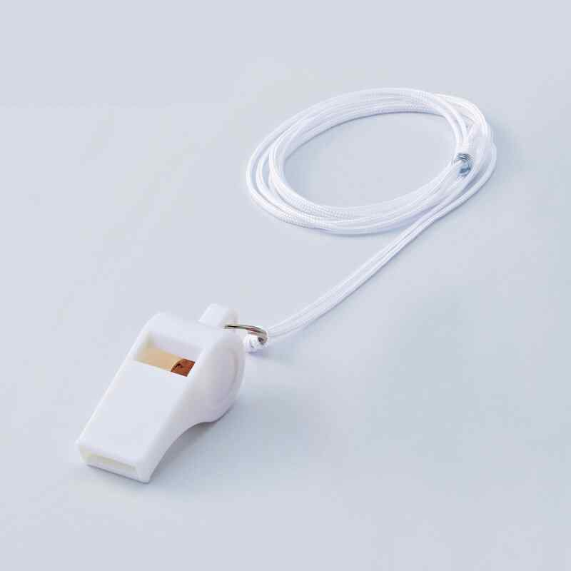 【特長】●3種類の「色」による所有者管理が可能です。●誘導・指示・危険・合図などの伝達に最適な樹脂製のホイッスルです。●騒音の中や遠くの人への合図に。【仕様】●色：白●セット商品：12個1組●重量：72g●ヒモ●幅(mm)：16●厚さ(mm...