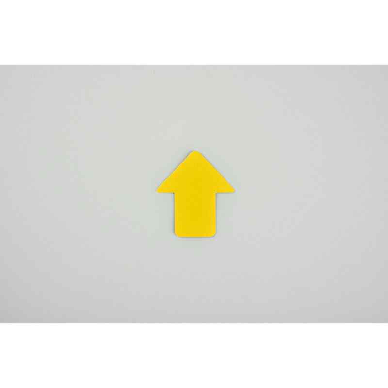 【特長】●裏紙をはがして貼り付けるだけのステッカータイプなので施工が簡単です。●屋内用。●工場や倉庫内の区画表示に。【仕様】●色：黄●取付仕様：ステッカー●セット商品：10枚1組●重量：14g●縦(mm)：76●横(mm)：70●厚さ(mm...