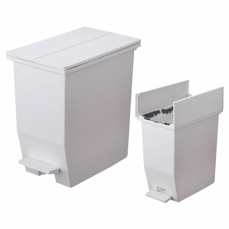 【特長】●手を使わずフタが開閉できるペダル式です。●手前に引き出しやすい背面キャスター付きです。●左右開きのフタで棚下やカウンター下に置いたまま捨てられます。●棚下やカウンター下で使用できる高さ設定です。●屑入れとして。【仕様】●カラー：グ...