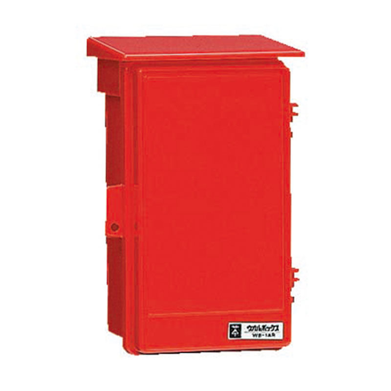 仕様プラスチック製防雨スイッチボックス赤色取付スペースELB：3P100AF×1ボックス外形寸法(mm)(屋根・突起部等含)：・タテ：377・ヨコ：235・フカサ：180木板寸法(mm)・タテ：260・ヨコ：150・板厚：15有効フカサ：1...
