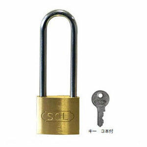 【特長】●ツル部をステンレス(SUS-304）にし強度を増しています。30mm～60mmまでの6サイズ。【材質】●錠：[本体]JIS-H-3422 真鍮、[ツル部分]SUS-304ステンレス●キー：JIS-H-3422 真鍮・ニッケルメッキ...
