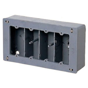 特長プラスチック製セーリスボックス仕切板付(2～6個用)仕様耐衝撃性樹脂(HI)アルミ箔付(塗代カバー)3分スタット付色：グレー側面ノック：無規格：4個用L：230P：138※商品画像は代表画像になります。実際の商品の色が違う場合がございま...