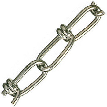 装飾用チェーン仕様 m当たり重量kg/m(計算重量)：0.146使用荷重(参考値)(kgf)：35使用荷重(参考値)(kN)：0.34耐力荷重(参考値)(kgf)：70耐力荷重(参考値)(kN)：0.69材質：ステンレスSUS304※取寄せ...