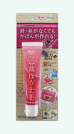種類　　水性形接着剤 成分　　シリル化ウレタン樹脂・水 正味量　45g&nbsp;通園かばん等の製作、 名札・リボン・レース付け、 ズボン・スカートのすそ上げに！！ 洗たく・ドライクリーニングでもはがれにくい強力接着 アイロンでさらに 強力...