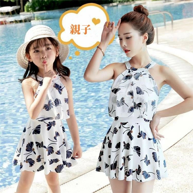 お揃い 水着 親子 キッズ 水着 親子ペア ペアルック 女の子 レディース 水着 ワンピース バックシャン ジュニア 小学生フリル 女児 ガールズ 水遊び プール 海 体型カバー かわいい 花柄 白 黒 旅行 日焼け防止 温泉 夏 お揃い ...