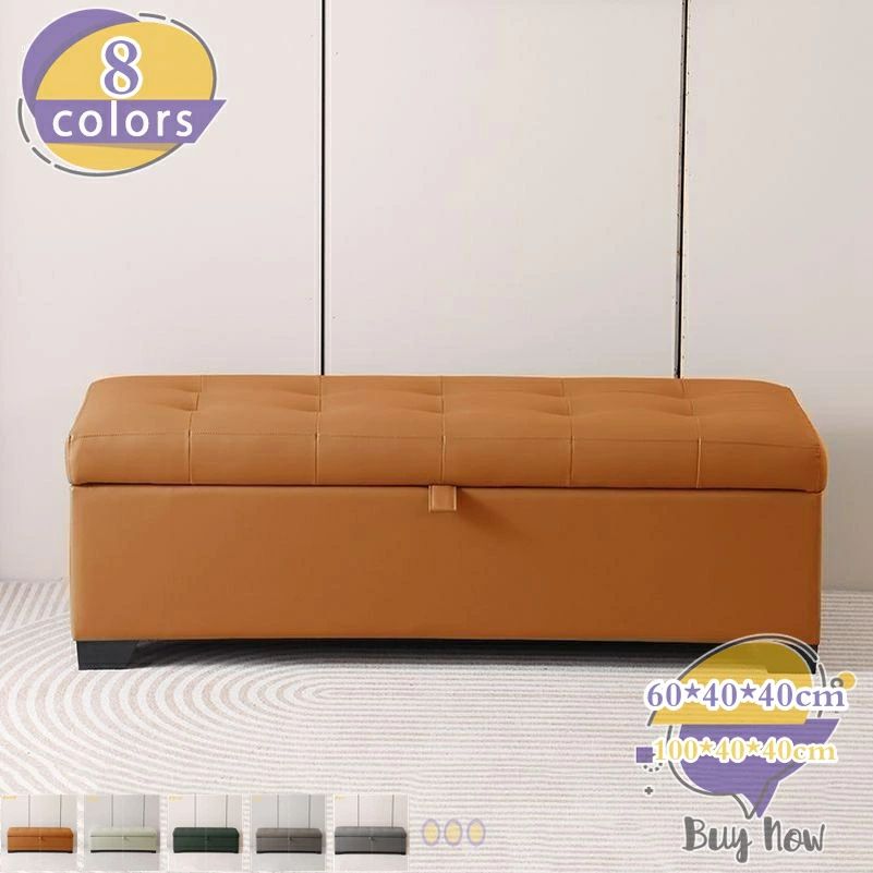 メイン素材：木、PUレザー◆【サイズ】：60*40*40cm 80*40*40cm 90*40*40cm 100*40*40cm；　 ◆耐荷重：約150kg；◆材質：PUレザー；　【ファブリック】ポリエステル；◆構造部材：木製、ウレタンフォ...