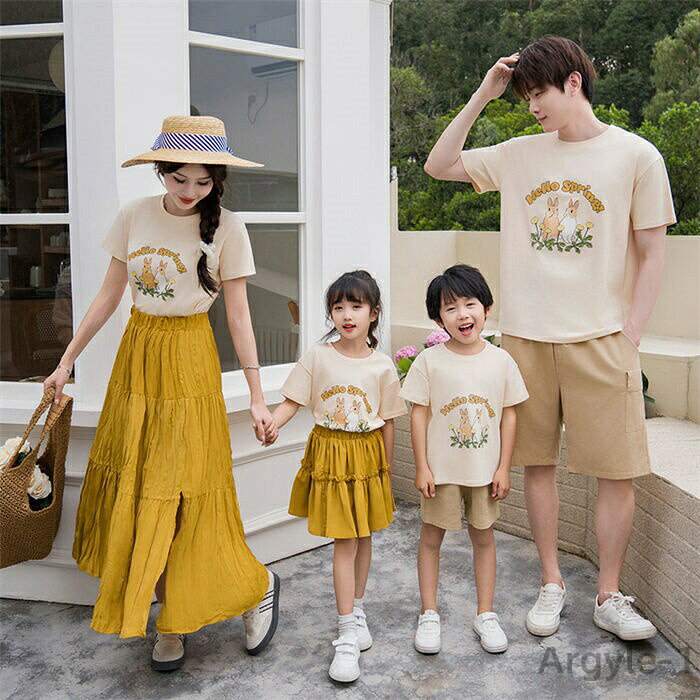 親子 ペアルック 親子ペア 親子お揃い セットアップ 2点セット Tシャツ ハーフパンツ スカート 男の子 女の子 パパ ママ カップル 親子コーデ 上下セット 子供服 大人 子供 ご家族お揃い 旅行 リンクコーデ ハワイ 出産祝い 誕生日...