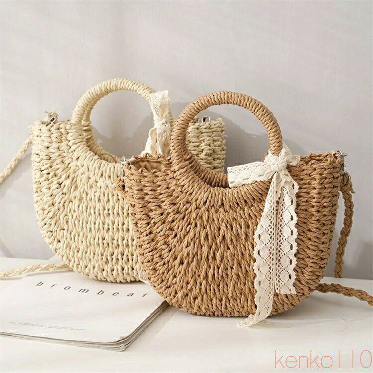 かごバッグが新登場！！ ●素材：ペーパーポリエステル ●COLOR：2COLOR ※素材感や色合いの表現には個人差があります。また画像は撮影状況やPC環境によりイメージや色合いが若干異なる場合がございますが予めご了承願います。 かごバッグ ...