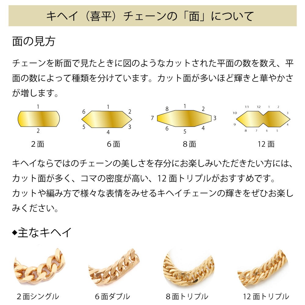 【楽天市場】喜平 18金 ブレスレット 6面ダブル 6DCW 18cm 約30g K18 ゴールド チェーン キヘイ：Aria＆RK