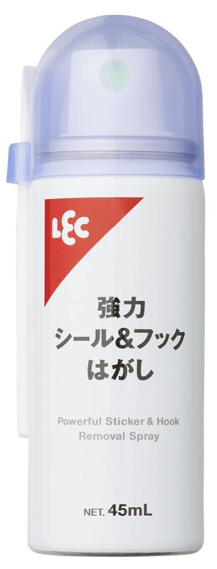 レック 強力 シール &amp; フック はがし 45ml はがし用ヘラ付き スプレータイプよく振った後、はがしたいシールや粘着フックに向かって約10～20cm離してスプレーするだけです。スプレーして約3分後に付属のヘラでめくり取れます。泡...