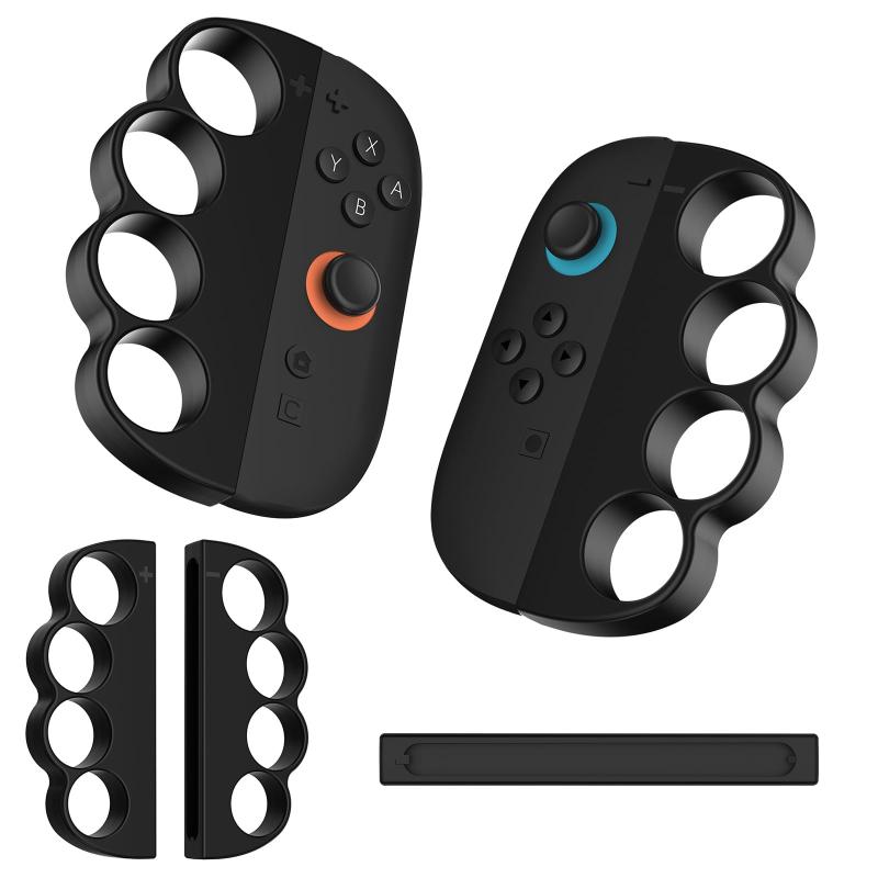 Switch 2Fit Box/Fit Box 2 対応 コントローラー グリップ スイッチ ジョイコン ボクシングゲームグリップ 操作簡単 人間工学設計 Joy-Con ハンドル 2個セット
