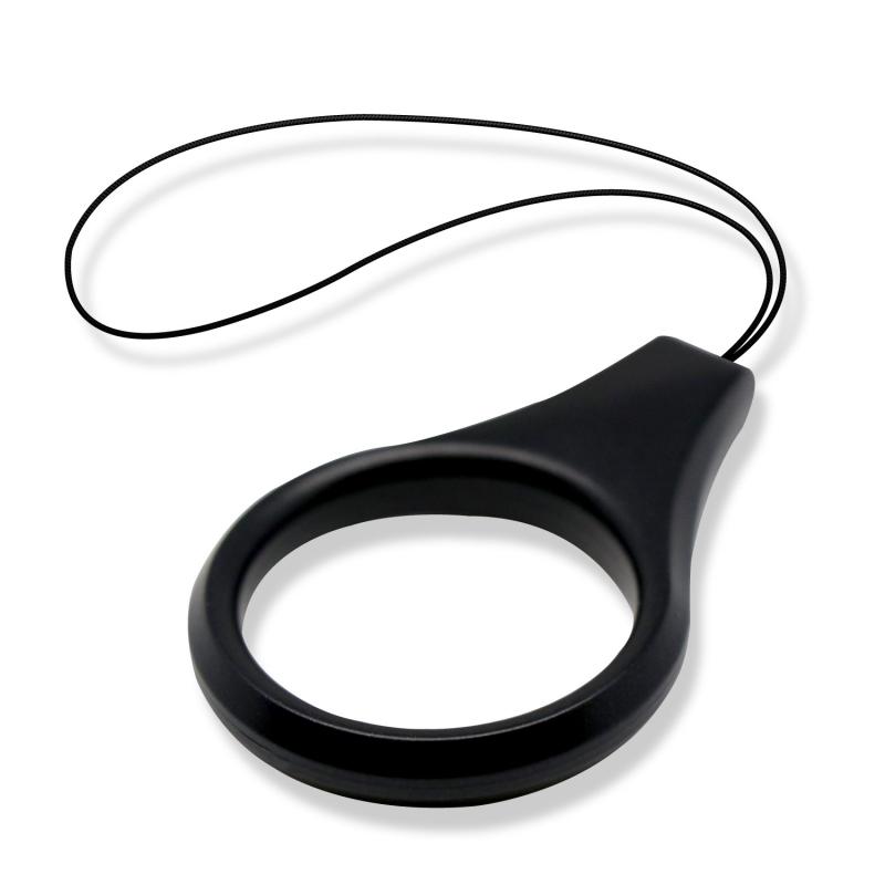 エレコム ストラップ リングストラップ 携帯 スマホ スマホ用 Lサイズ 内径22mm [スマホ本体にマッチしやすいアルミ風デザイン] P-STFAL