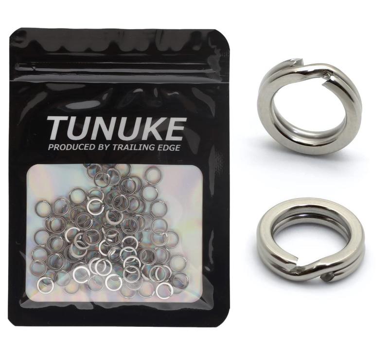 [TUKE] スプリットリング ソリッドリング 釣り用 SUS304 高強度 ステンレス 平打ち シームレス 徳用 #1〜#9スプリットリング / ソリッドリング 釣り用用途に応じて選べる2タイプ。ルアー交換やリーダー接続、アシストフック作...