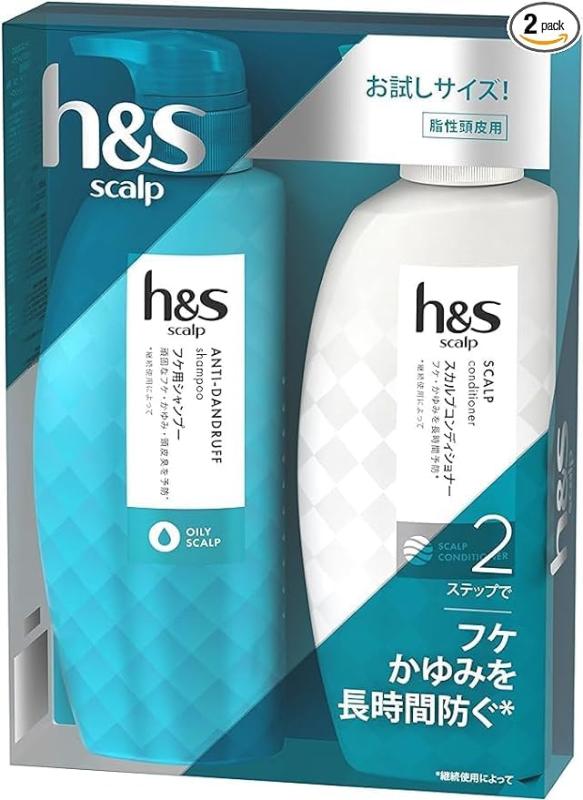 h&amp;s scalp オイリースカルプ 頭皮ベタつき・フケかゆみ予防 薬用シャンプー&amp;コンディショナー お試しセット 300mL+300g h&amp;s(エイチアンドエス) scalp　オイリースカルプシャンプー・コンディシ...
