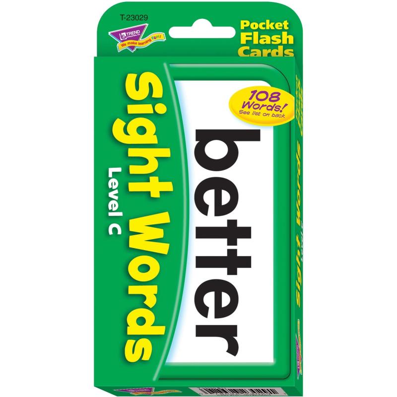 Trend Enterprises トレンド 英単語 フラッシュカード 目で見て学ぶことば レベルC Trend Pocket Flash Cards Sight Words Level C T-23029対象年齢 : 6才以上カードサイズ...