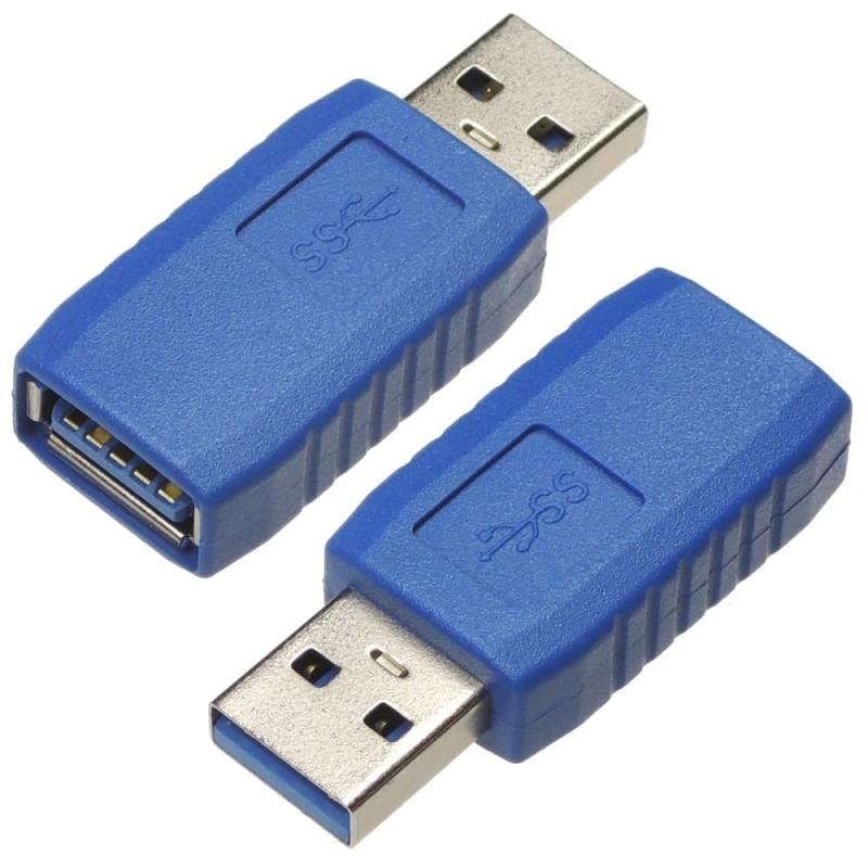 KAUMO USB3.0 変換アダプタ 2個セット (Aオス/Aメス) KM-UC241USB3.0 対応の小型変換コネクタ(変換アダプタ)です。端子形状、向きにご注意下さい。