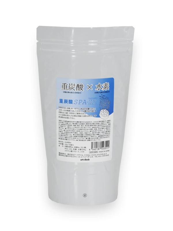 重炭酸SPA 重炭酸SPA-2 重炭酸×水素入浴料 16g×30商品サイズ (幅×奥行×高さ) :200mm×140mm×32mm原産国:日本内容量:16g×30錠