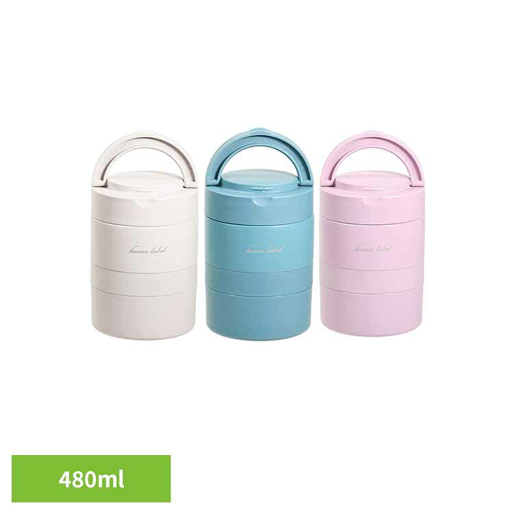 連結式ランチジャー。持ち運びやすいハンドル付。●商品サイズ（cm）幅約10×奥行約9.5×高さ約13.5●商品重量約0.338kg●材質【ご飯容器】内びん：ステンレス鋼、本体：ステンレス鋼（アクリル樹脂塗装）、ふた：ポリプロピレン（発泡スチ...