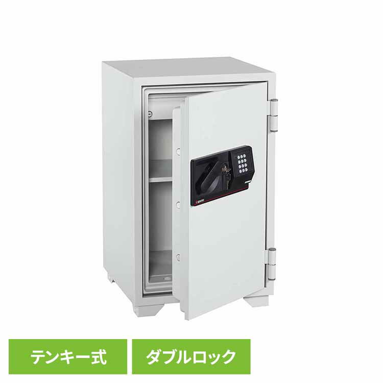 オフィスや病院その他施設にも溶け込むデザイン庫内には鍵付引き出しが完備4〜16桁の暗証番号を2種類まで設定できますテンキーとシリンダー錠とのダブルロック過酷な米国UL1時間耐火試験、急過熱試験に合格1年間のメーカー保証付※こちらの商品はお取...