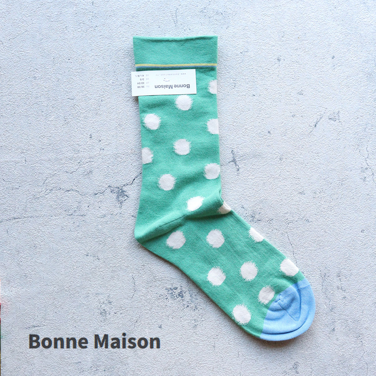 □ブランドBonne Maison（ボンヌ・メゾン） □素材コットン90%ナイロン8%ポリウレタン2% □サイズ22～24cm □生産国ポルトガル □品番FS2-01 About Item ユニークな絵柄と品質の高さで愛される『Bonne ...