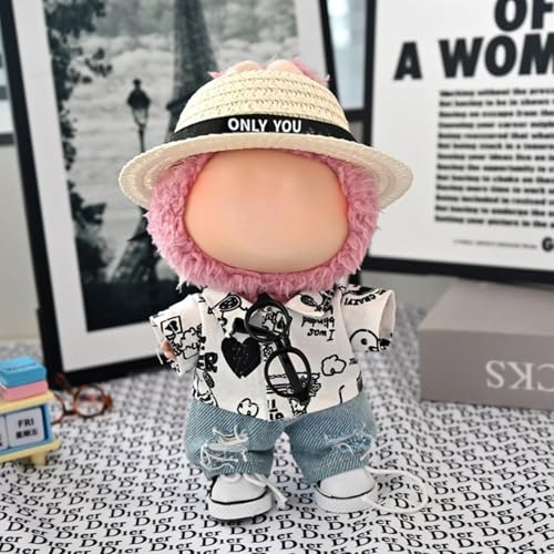 【ラブブ用 ぬい服 17cm対応 着せ替えセット｜細部までこだわったオリジナルデザインで、お子様の想像力を刺激する楽しい着せ替え遊びを。】 こんにちは！ 17cmサイズの「ラブブ」専用に着せ替え可能な、可愛らしいドール服とアクセサリーのセッ...
