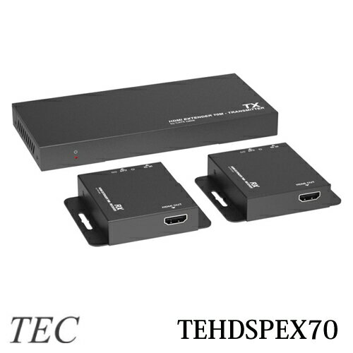 　　離れた場所にあるモニターに映像を 本製品はTEHDSPEX60の上位後継機となり、4K30Hz（4:4:4 ,8bit）までのHDMI映像をCAT6ケーブルを使用することで、最大40mまで2分配延長することができます。1080Pの入出力...