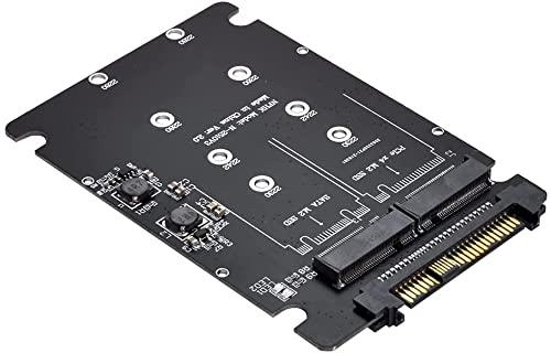 SATA M.2 D to SAS &amp; NVMe M.2 NGFF D to U.2 SFF-8639 変換 アダプター 2 in 1 Combo Adapter22x30 / 22x42 / 22x60 / 22x80 mmのSA...