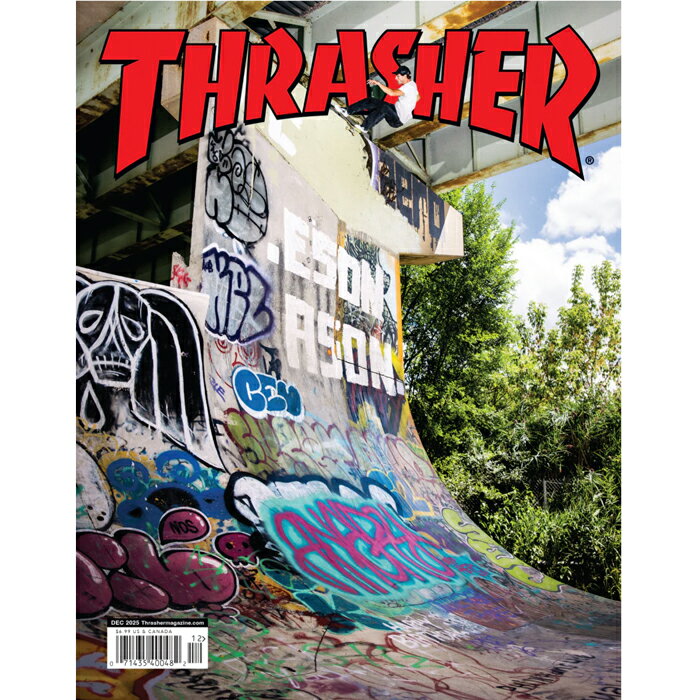 世界一のスケートボードメディア"THARSHER MAGAZINE"（スラッシャー・マガジン） 表紙にはメガランプのネクストレベルTom Schaarのフロントディザスターしかもノーパッド！ LUNATIC FRINGEコーナーにはKROO...