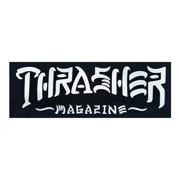 世界一のスケートボードメディア"THARSHER MAGAZINE"（スラッシャー・マガジン） THRASH & DESTROYのステッカーです。 SIZE 約 12.8 x 5.5 cm 注意：モニターの発色の具合によって実際のものと色が...