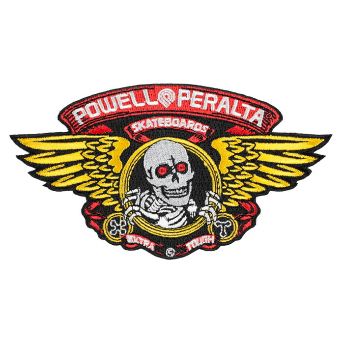 1978年にジョージパウエルとステイシーペラルタによって設立されたスケートボードカンパニー"POWELL PERALTA" POWELL PERALTAの代表的なグラフィック"WINGED RIPPER "のワッペンです。 裏地はアイロンワ...