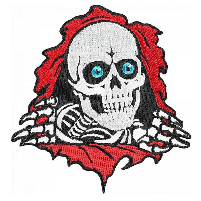 1978年にジョージパウエルとステイシーペラルタによって設立されたスケートボードカンパニー"POWELL PERALTA" POWELL PERALTAの代表的なグラフィック"RIPPER "のワッペンです。 裏地はアイロンワッペン仕様です...