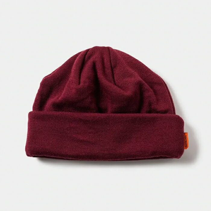 Name : TAG WATCH CAP Color : Burgundy Size : One Size Material : Acrylic 80% , Nylon 15% , Wool 5% 天竺編みで二枚仕立ての定番ワッチキャップ。...