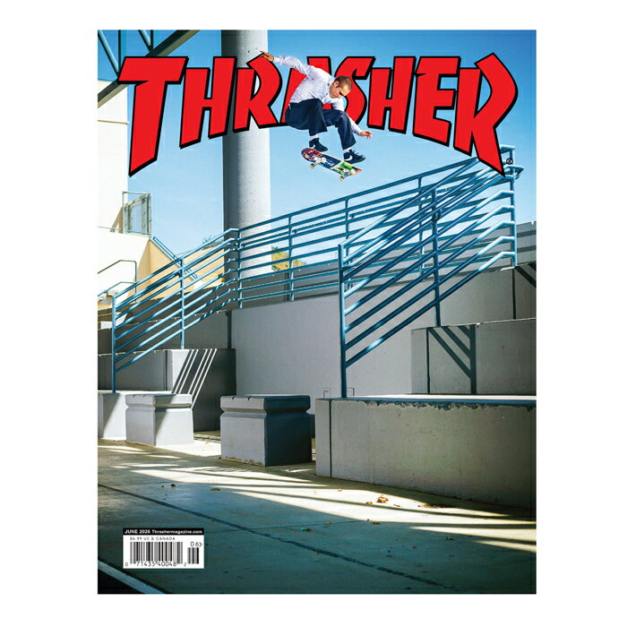 世界一のスケートボードメディア"THARSHER MAGAZINE"（スラッシャー・マガジン） 巨大な4ブロックにフェイキーフリップでディラン・ジェイブが6月号の表紙に。 2014年のSOTYウェス・クレマーからマフィアのアレクシス・ラミレ...