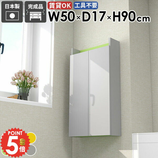 Mirai ウォールラックスキマDX 501790 ainoサイズ約幅500 奥行き170 高さ900 mm板厚：20 mm材質強化紙化粧合板カラーピンク/オレンジ/イエロー/グリーン/ブルー/グレーからお選び下さい。※モニターなどの閲覧環...