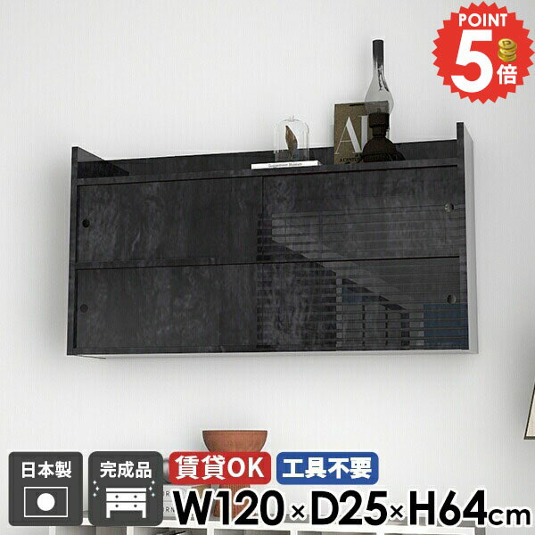 Mirai ウォールキャビ 引戸A 1202564 blackpearlサイズサイズ：約幅1200 奥行き250 高さ640 mm内寸(上段)：約幅567 奥行き223 高さ236 mm内寸(下段)：約幅567 奥行き201 高さ236 m...