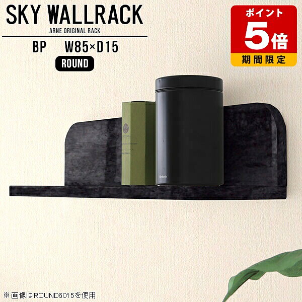 SKY WallRack-round 8515 BPサイズサイズ：約幅850 奥行き150 高さ170 mm板の厚み：20mm材質メラミン樹脂化粧合板カラーブラックパール※モニターなどの閲覧環境によって、実際の色と異なって見える場合がござい...